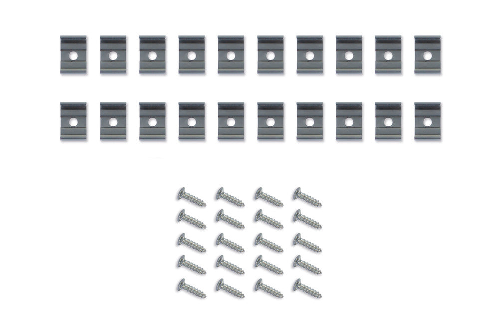 20 METAL CLIPS AND SCREWS FOR IP65 NEON FLEX STRIP – Ezro Electrical